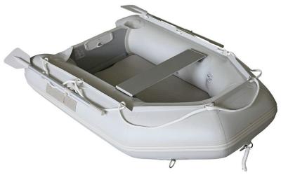 China 2.3 Meter Inflatable Fishing Boat Air Deck With Electric Motor 0.9mm PVC for sale