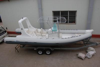 China Double Bottom Offshore Inflatable Boats With Motor Fast Response Rough Weather for sale