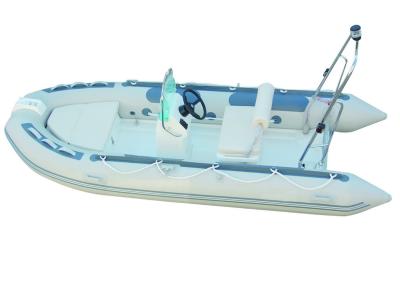 China 1.2mm South Korea PVC FRP Rescue Inflatable RIB Boats For Fishing Swimming 3 Chamber for sale