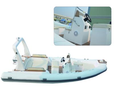 China Large Rigid Hulled Inflatable RIB Boats Tenders Inflatable Power Boats 7.0 Meter for sale