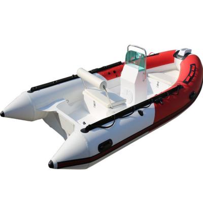 China 14.1ft Military Pvc Fiberglass Rigid Hulled Inflatable Boat 430cm Length for sale