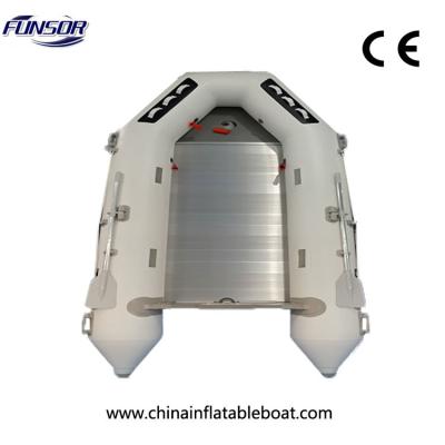 China White And Streak Line New Design PVC Inflatable Boat M Series For Fishing for sale