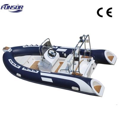 China WUXI RIB 4.8M inflatable boat for sport with fiberglass hull and deck for sale