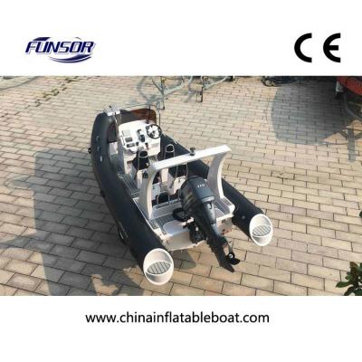 China CE Approval FQB 580B PVC RIB Rigid Inflatable Boat With Motor For Fishing for sale