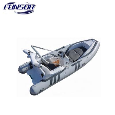 China 5.8m PVC and Rigid Hull Inflatable Rib Boat for FISHING and Rescuing and water sport with CE Certificate for sale