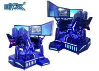 China Three Screen 9D VR Simulator Racing Car Virtual Reality Game Machine for sale