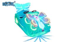 China Luminous Butterfly Kids Bumper Car Powered By 24v Battery for sale