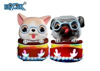 China Amusement Park Fiberglass Kiddy Ride Machine 40KG Cute Dog Swing Car Coin Operated for sale