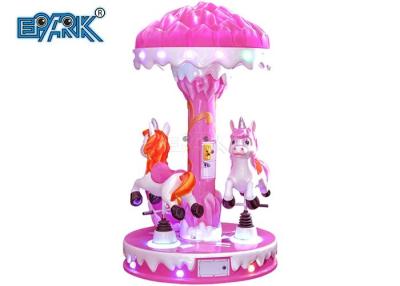 China Amusement Equipment Mini Carousel Ride Coin Operated Ice And Snow 3 Players for sale