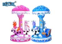 China Amusement Equipment Mini Carousel Ride Coin Operated Ice And Snow 3 Players for sale