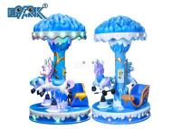 China Amusement Equipment Mini Carousel Ride Coin Operated Ice And Snow 3 Players for sale
