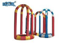 China 0.9MM PVC Amusement Game Machines Single Inflatable Trampoline for sale