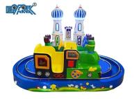 China Coin Operated Kiddie Ride Train Game Fiber Glass Train Rides Round Castle for sale
