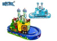 China Coin Operated Kiddie Ride Train Game Fiber Glass Train Rides Round Castle for sale