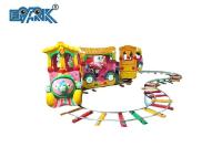China Indoor Outdoor Playground Kiddy Ride Machine Track My Train Fiber Glass Rides With 14 Seats for sale