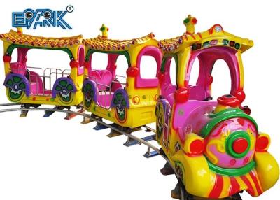 China Indoor Outdoor Playground Kiddy Ride Machine Track My Train Fiber Glass Rides With 14 Seats for sale