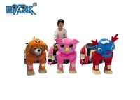 China 1 Player Funfair Wheel Ride Plush Animal Led Lights Kids Walking Toy for sale