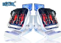 China 3.5KW 9D Virtual Reality Chair Sports 2 Seats 360 VR Racing Simulator for sale