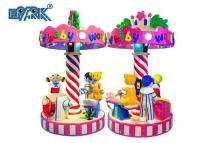 China Baby World Carousel Amusement Park Coin Operated Kids Mini Carousel 3 Person for sale