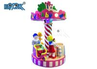 China Baby World Carousel Amusement Park Coin Operated Kids Mini Carousel 3 Person for sale
