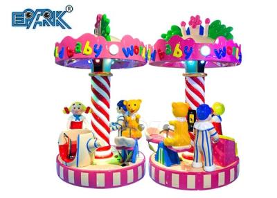 China Indoor Fairground Merry Go Round Amusement Park Baby World Carousel 3 People for sale