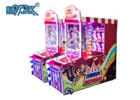 China Coin Operated Ticket Game Machine Funny Carnival Hit The Clowns Toss Ball Redemption for sale