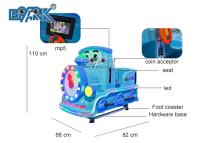 China Little Blue Train Coin Operated Electric Kiddie Car Amusement Equipment for sale