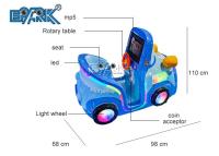 China Kiddie Ride Blue Car Arcade Game Machine Coin Operated 180W for sale