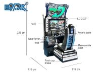 China Initial D8 Coin Operated Arcade Simulator Racing Car Game Video Machine for sale