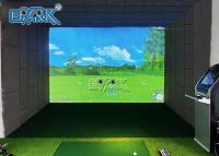 China Indoor Sport Golf Simulator Interactive Projection Screen Smart Golf By Projection for sale