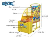 China 100W Coin Operated Street Basketball  Game Machine For Children for sale