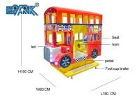 China Supermarket London Bus Mp4  Plastic Kiddie Ride Video Car For 3 Players for sale