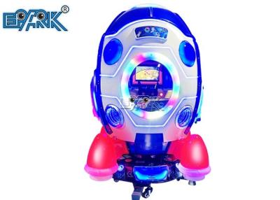 China Coin Operated MP5 Rocket Kiddie Ride Rocket Shape Video Game Swing Car Ride for sale
