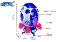 China Coin Operated MP5 Rocket Kiddie Ride Rocket Shape Video Game Swing Car Ride for sale