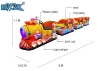 China High-Power Train Head Tow 3 New Double-Row Carriages Amusement Park Trackless Train for sale