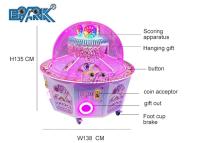 China Happy Gashapon Coin Pusher Popular Candy Machine Indoor Playground Cotton Candy Maker for sale