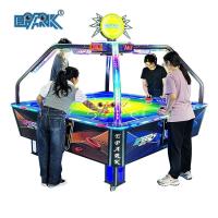 China Indoor Amusement 4 Person Speed Hockey Coin Operated Hockey Table Air Hockey Table for sale
