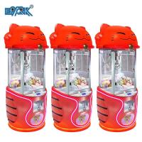 China 70Kg Cute Cat Coin Operated Modern Metal Crane Game Machine for sale