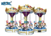 China Carousel 3 People Multi-Colored Plastic Kiddy Ride Machine For Kids Above 3 Years Old for sale