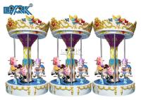 China Indoor playground Carousel 3 seats kiddie carousel With Safety Features for sale
