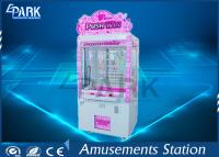 China Indoor Toy Crane Machine GSM Module LCD Screen Transparent Tempered Glass for sale