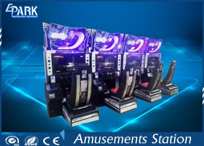 China 3D LCD Screen Racing Game Machine Coin Operated Dynamic Steering Wheel for sale