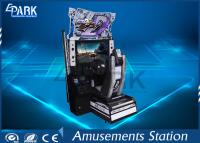 China 3D LCD Screen Racing Game Machine Coin Operated Dynamic Steering Wheel for sale