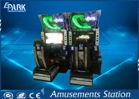 China 3D LCD Screen Racing Game Machine Coin Operated Dynamic Steering Wheel for sale