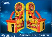 China Kids Arcade Punching Machine / Punching Game Machine Steel Wooden Material for sale
