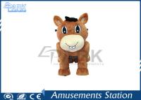 China Adjustable Stirrup Coin Operated Horse / Horse Ride On Toy Washable Skins for sale