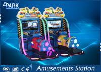 China HD Display Boat Racing Games / Arcade Racing Simulator Leather Vibration Seats for sale