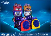 China Indoor Driving Arcade Cabinet / Game Machine For Kids 3 Lives Cartoon Style for sale
