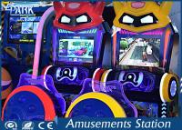 China Indoor Driving Arcade Cabinet / Game Machine For Kids 3 Lives Cartoon Style for sale