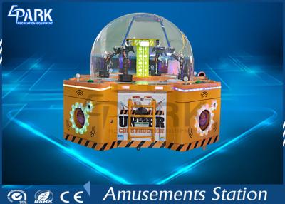 China Construction Theme Game Machine For Kids / Crane Claw Machine 4 Player for sale